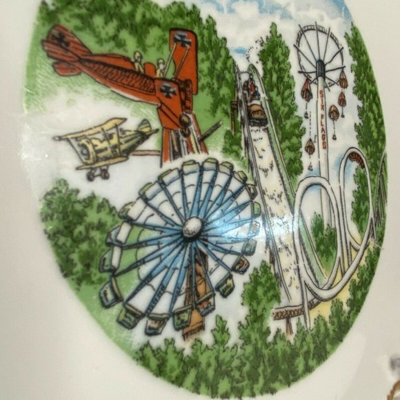 Vintage | Accents | Vintage Six Flags Over Texas Souvenir Plate | Poshmark